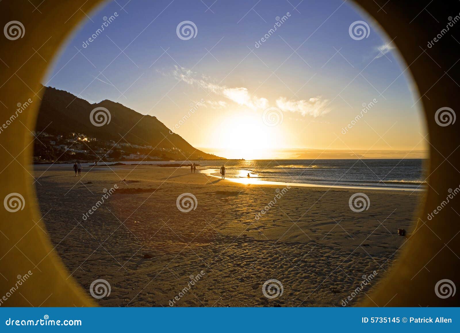 Ocean Sunset - Framed stock image. Image of stress, coast - 5735145