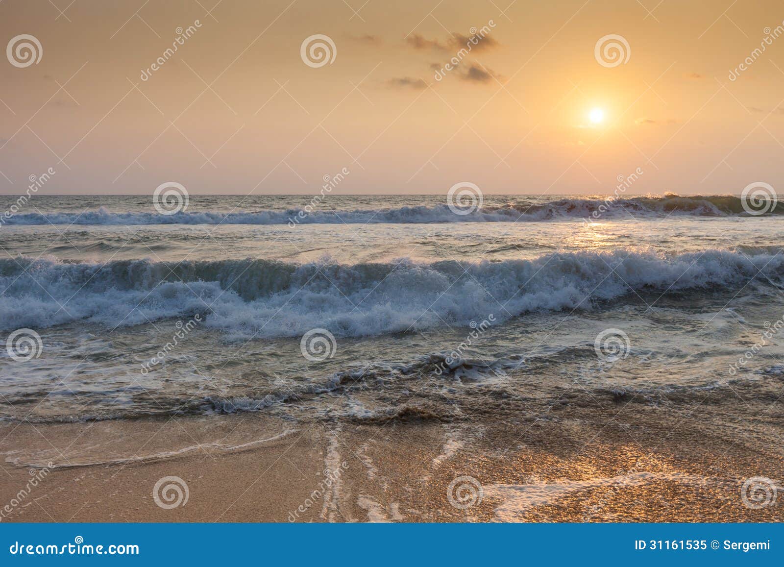 The ocean at sunset stock image. Image of holiday, beauty - 31161535