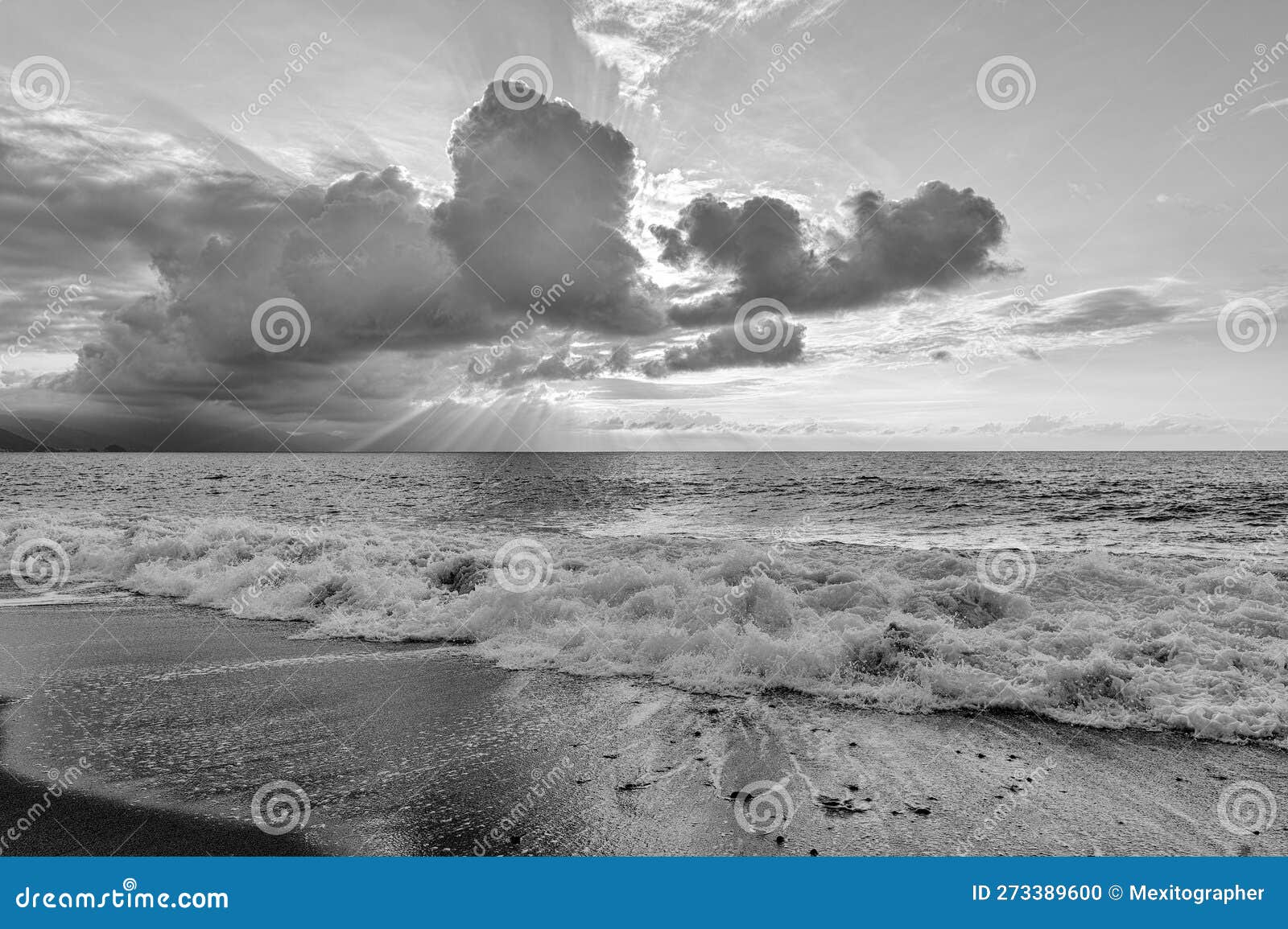 Ocean Sunset Sun Rays stock photo. Image of sunrise - 273389600