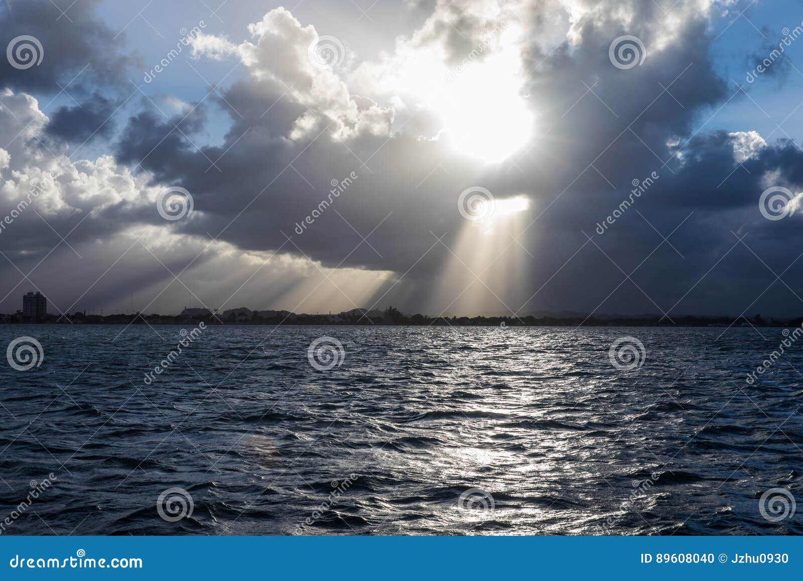 Ocean with Sunshine stock photo. Image of leisure, couple - 89608040