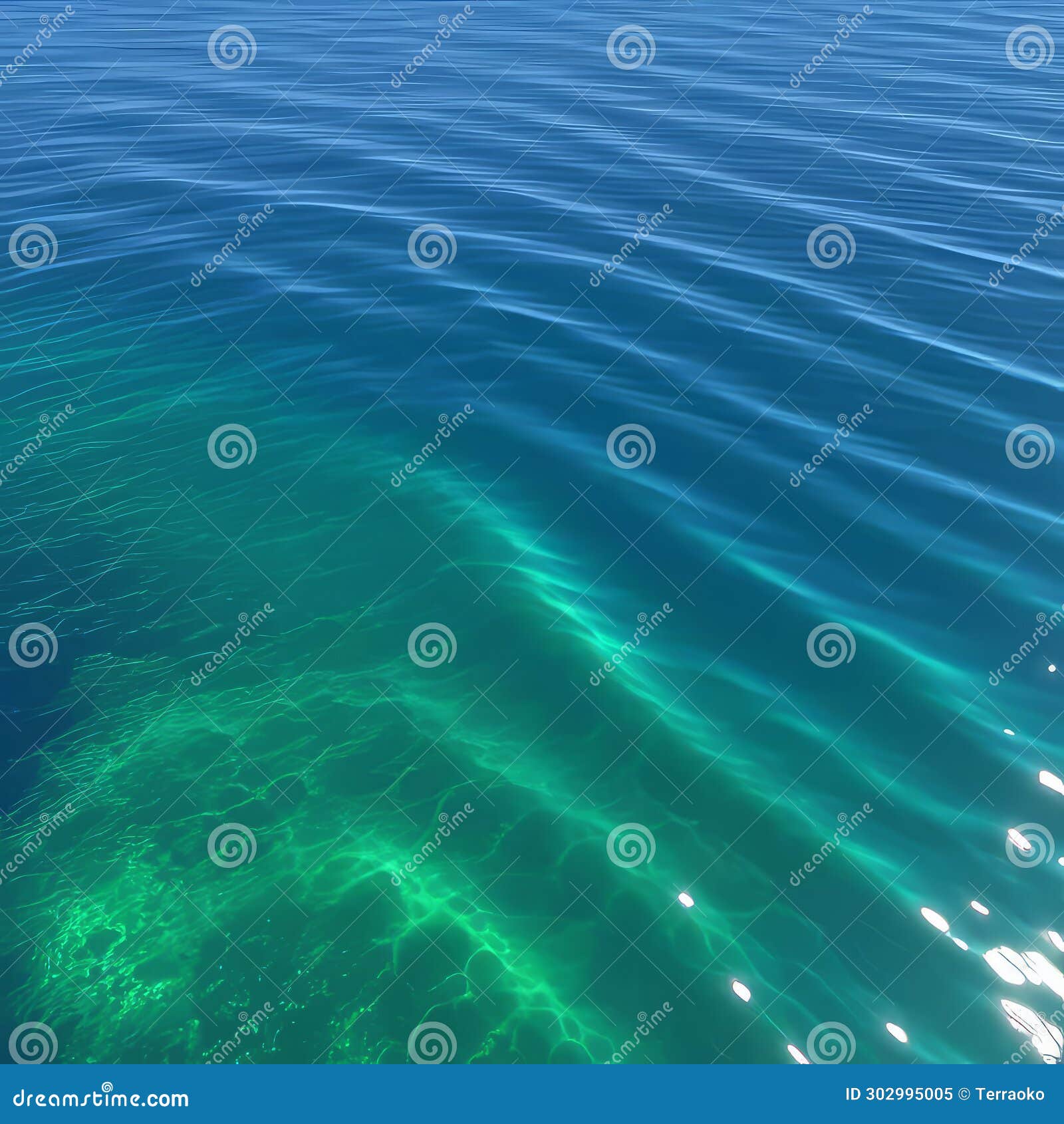 Ocean Surface on an Island in California with Gentle Ripples on the ...