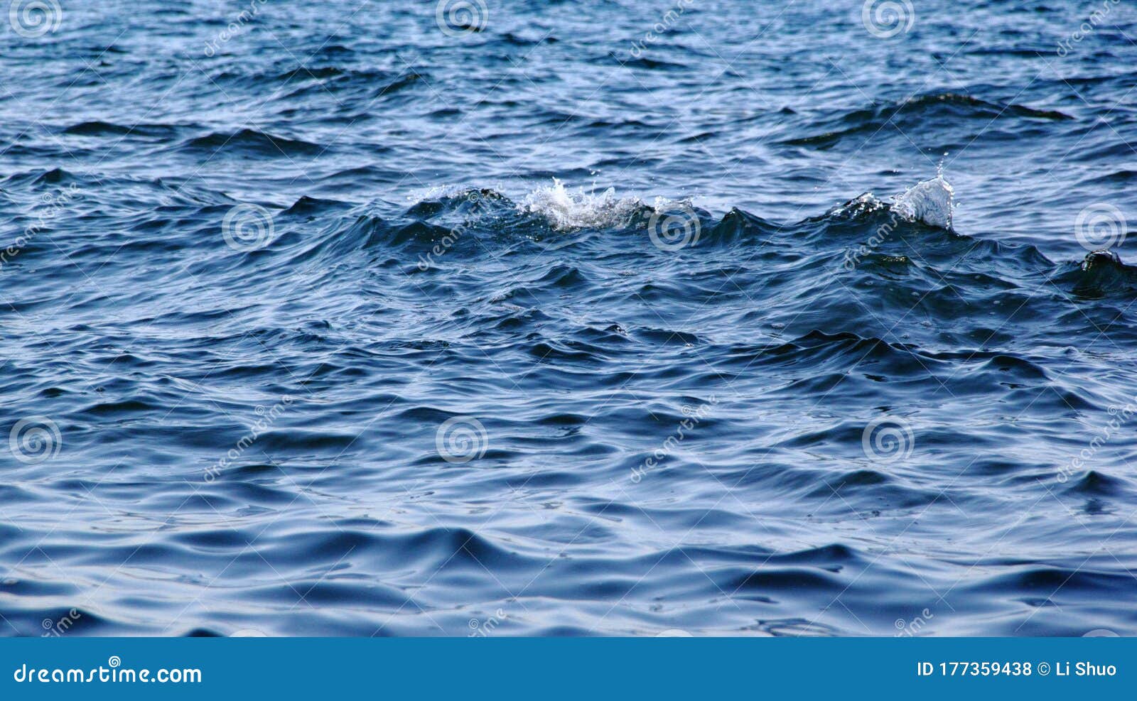 Ocean surface at nightfall stock photo. Image of fluid - 177359438