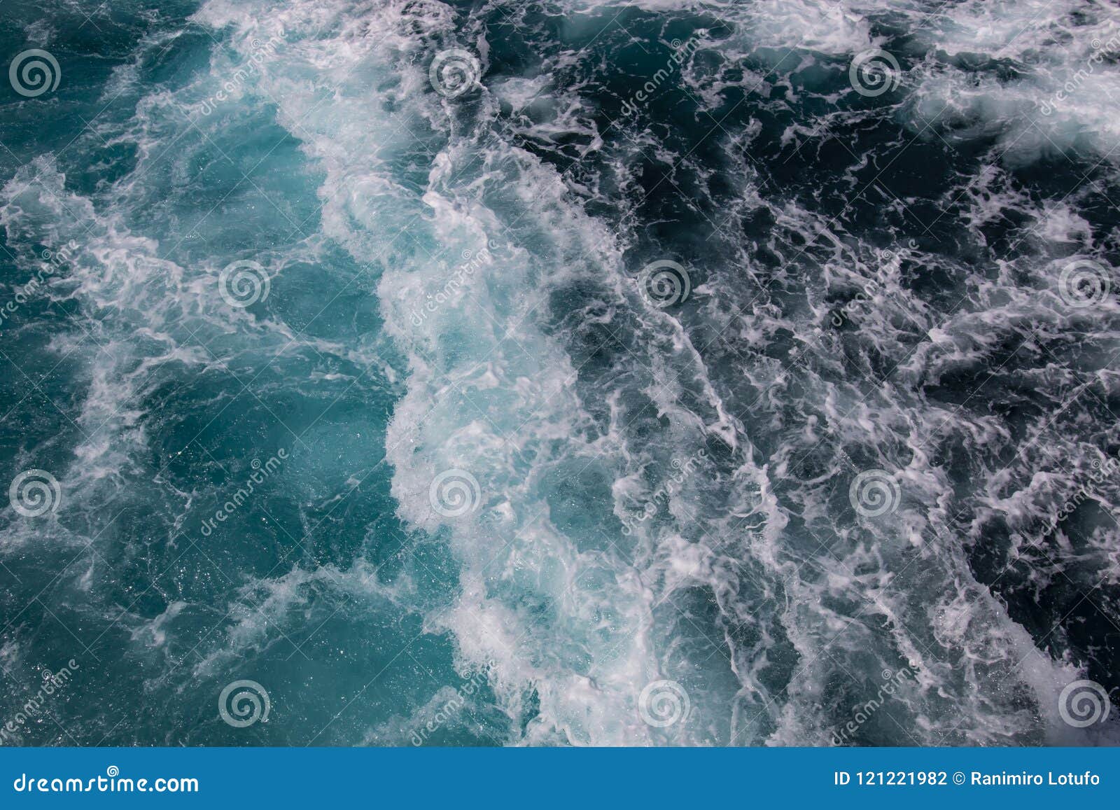 Ocean Surface, Sea Foam on Blue Ocean, Background Stock Photo - Image ...