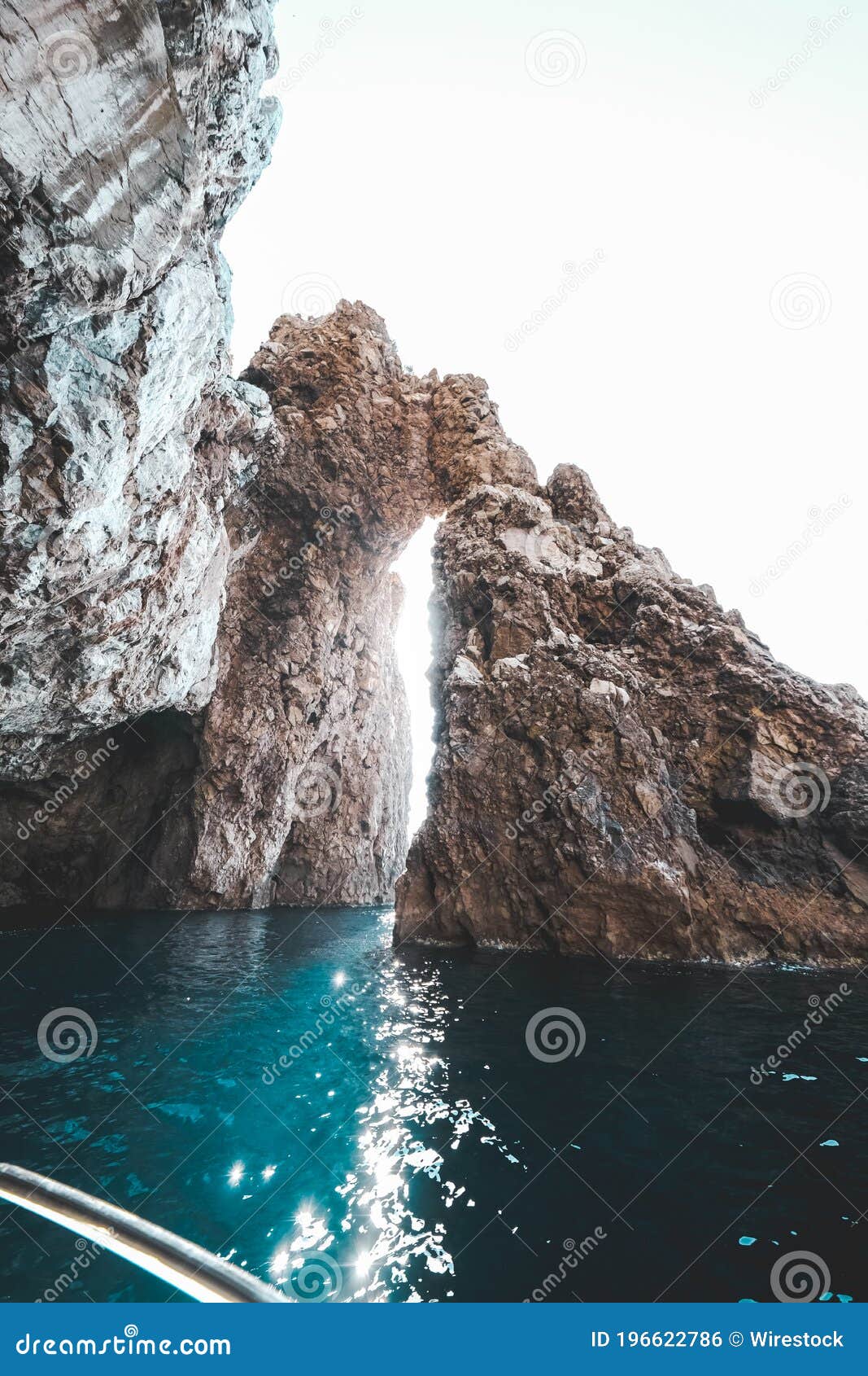 Ocean Surrounded by the Rocky Cliffs - Great for Wallpapers Stock Photo ...