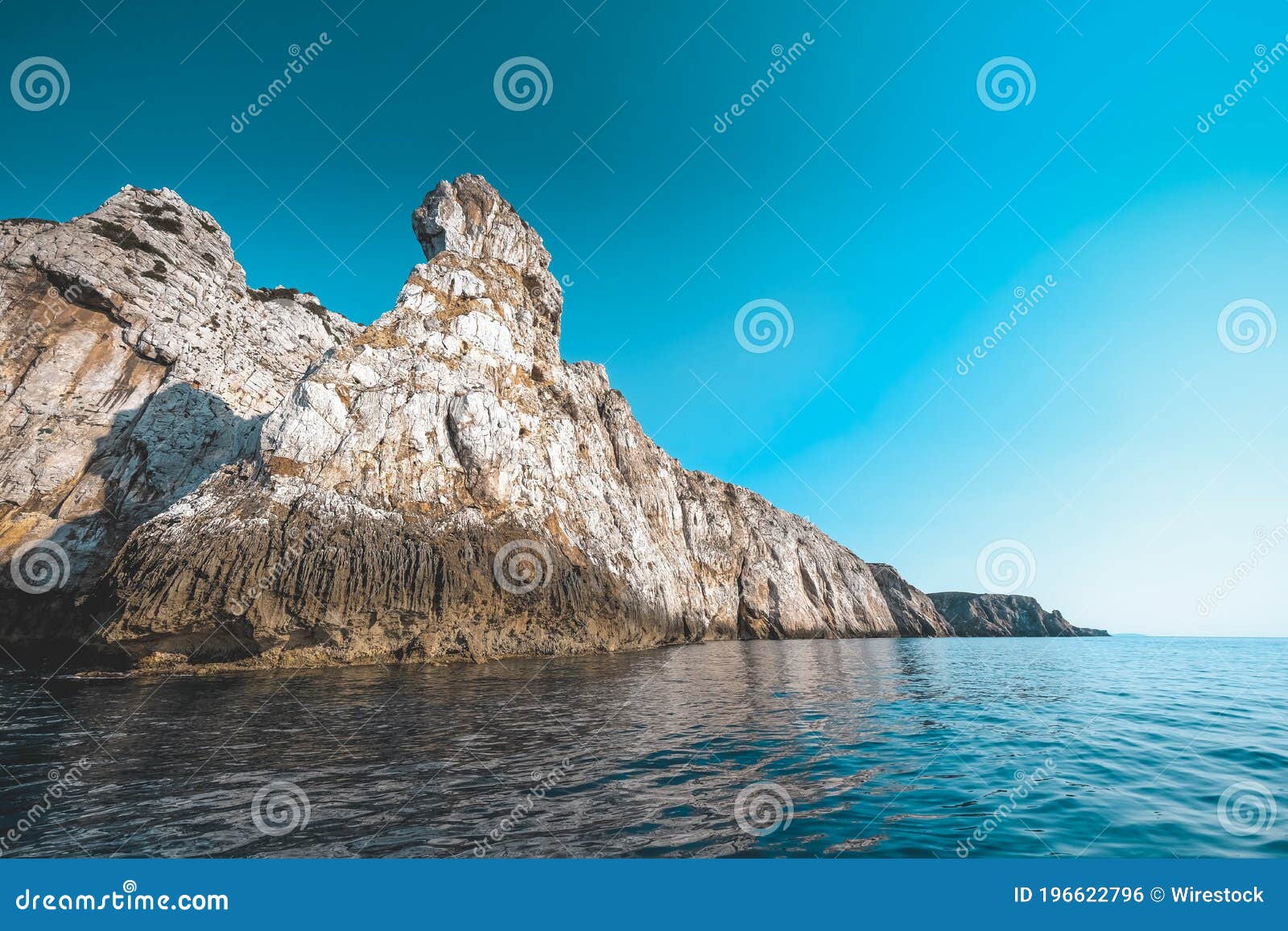 Ocean Surrounded by the Rocky Cliffs - Great for Wallpapers Stock Photo ...