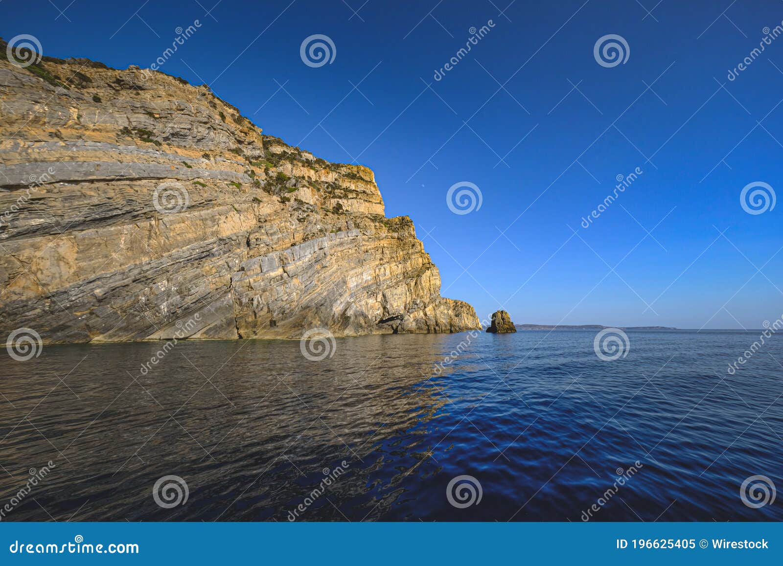 Ocean Surrounded by the Rocky Cliffs - Great for Wallpapers Stock Image ...