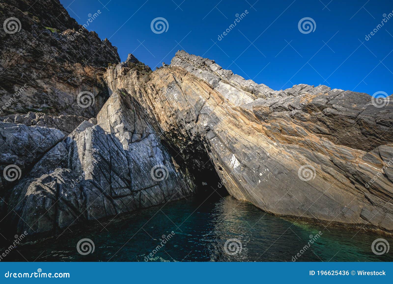 Ocean Surrounded by the Rocky Cliffs - Great for Wallpapers Stock Photo ...
