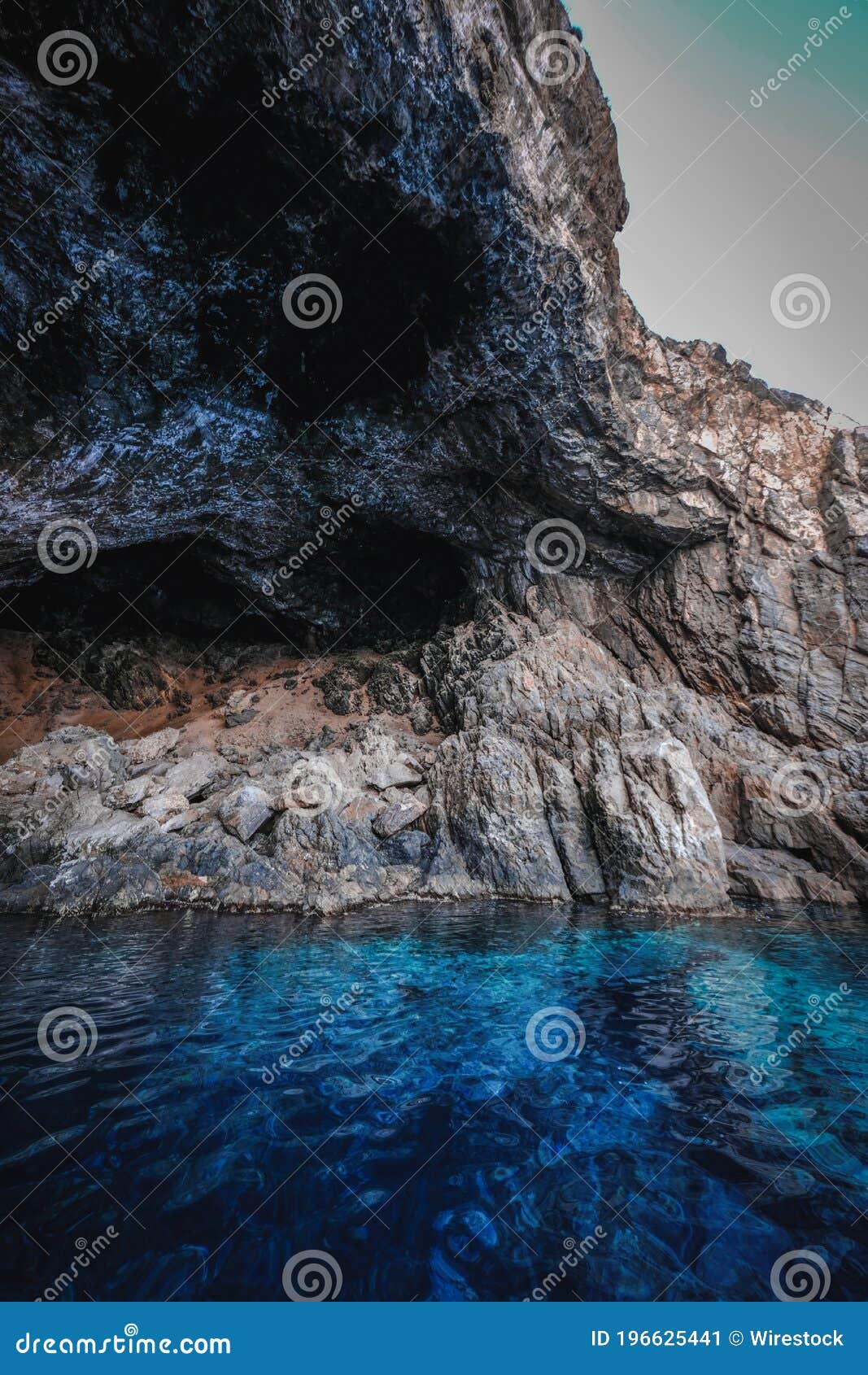 Ocean Surrounded by the Rocky Cliffs - Great for Wallpapers Stock Image ...