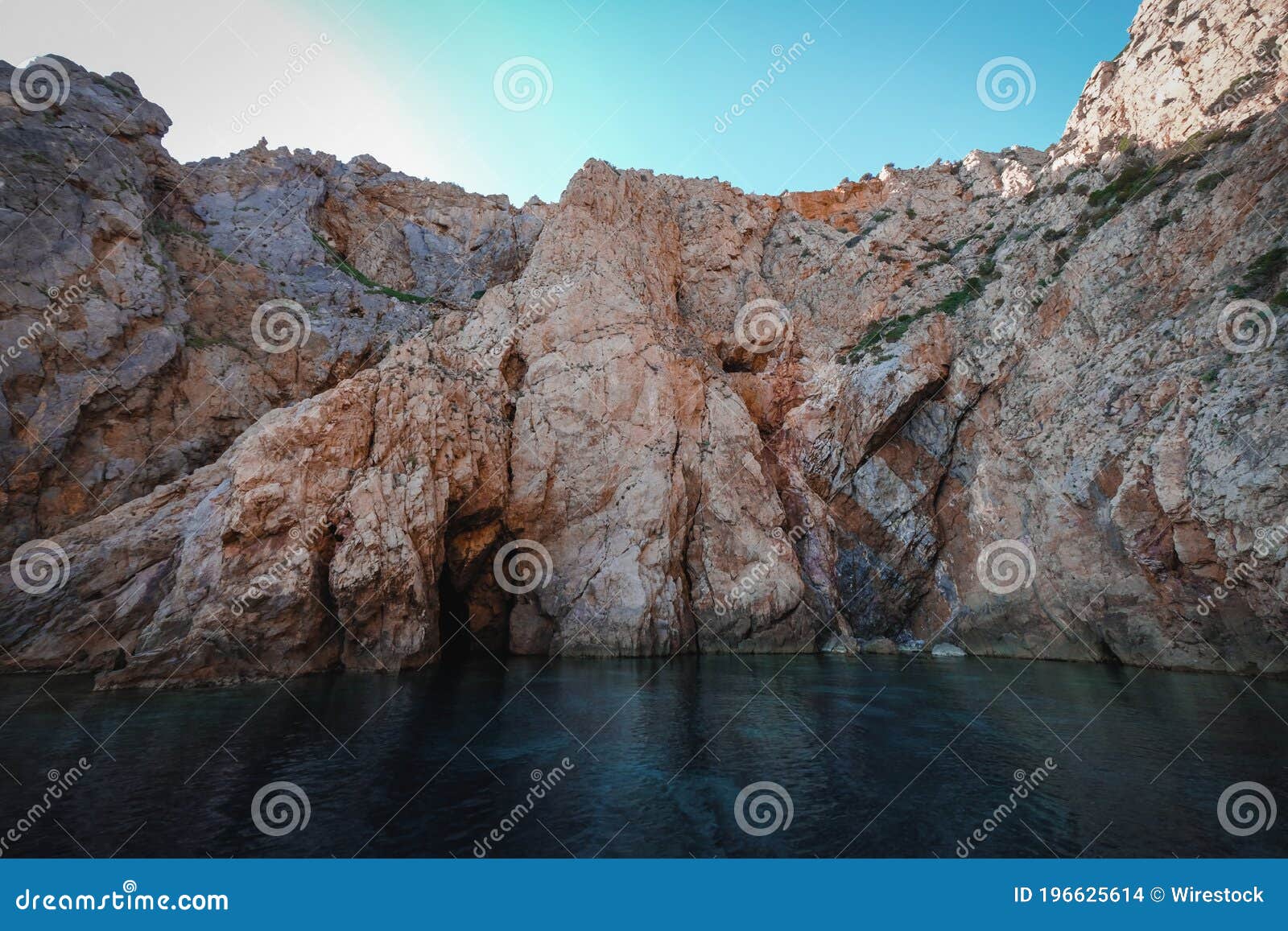 Ocean Surrounded by the Rocky Cliffs - Great for Wallpapers Stock Photo ...