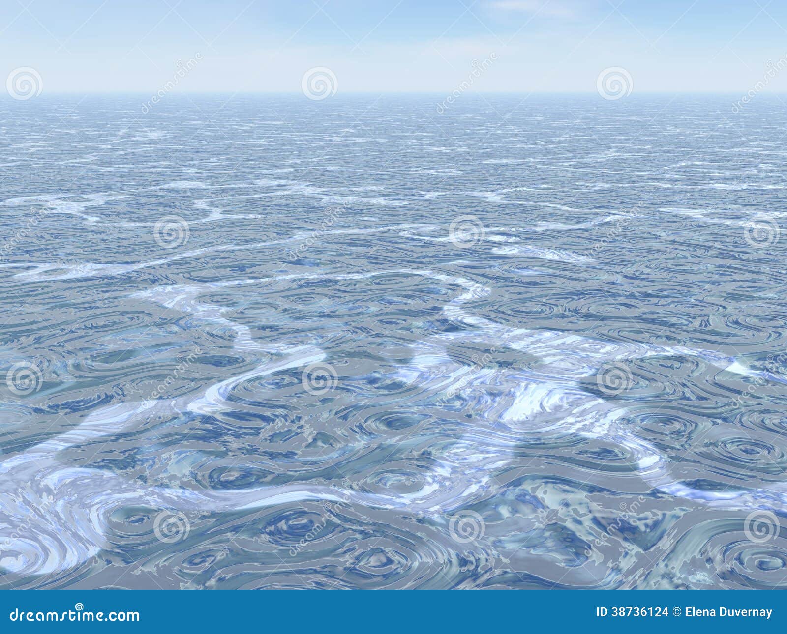 Ocean swirled - 3D render stock illustration. Illustration of flowing ...