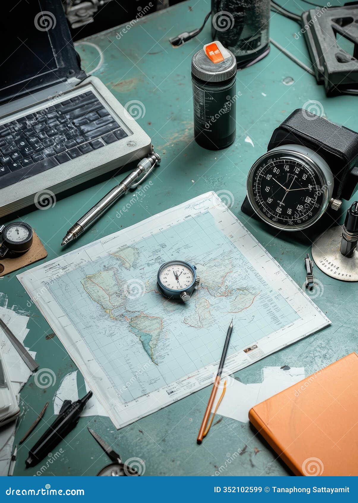 Ocean Temperature Mapping Marine Desk Measurements Precise Ocean ...