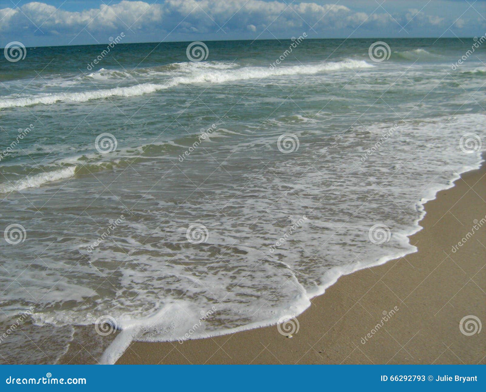 Tide Coming On Beach In Croatia, Path Around The Sea With Splashing ...