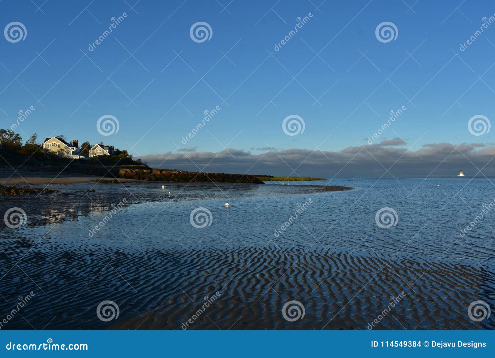 The Ocean Tides Changing To High Tide Stock Photo - Image of sand ...