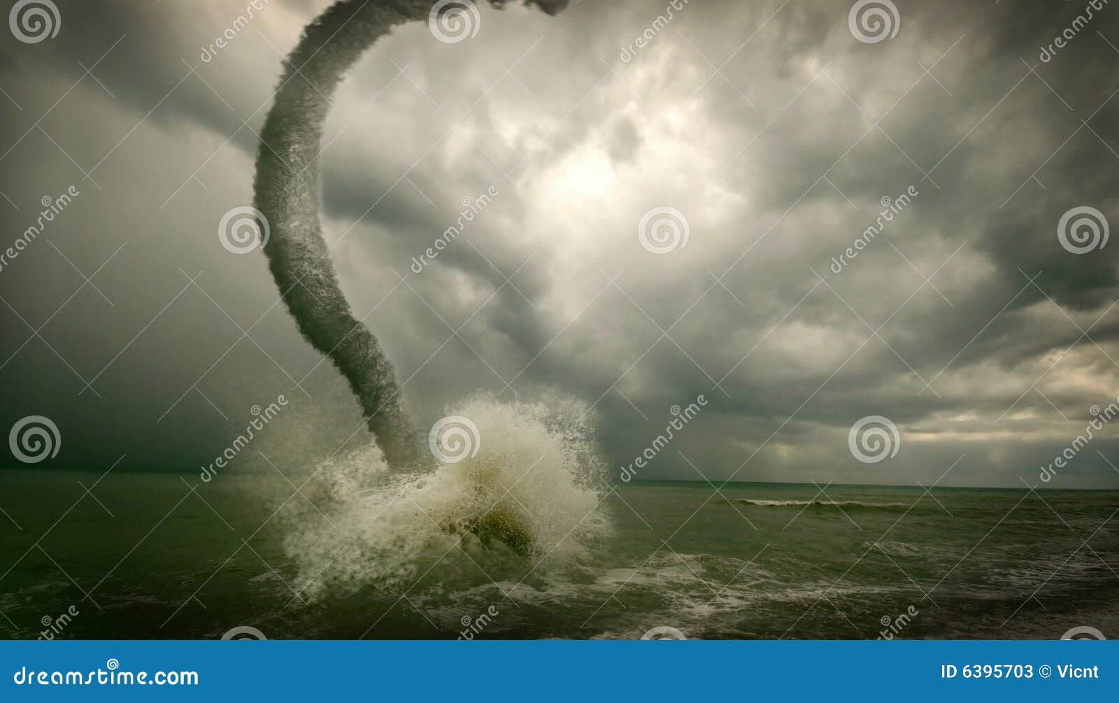 Ocean tornado stock image. Image of scene, environment - 6395703