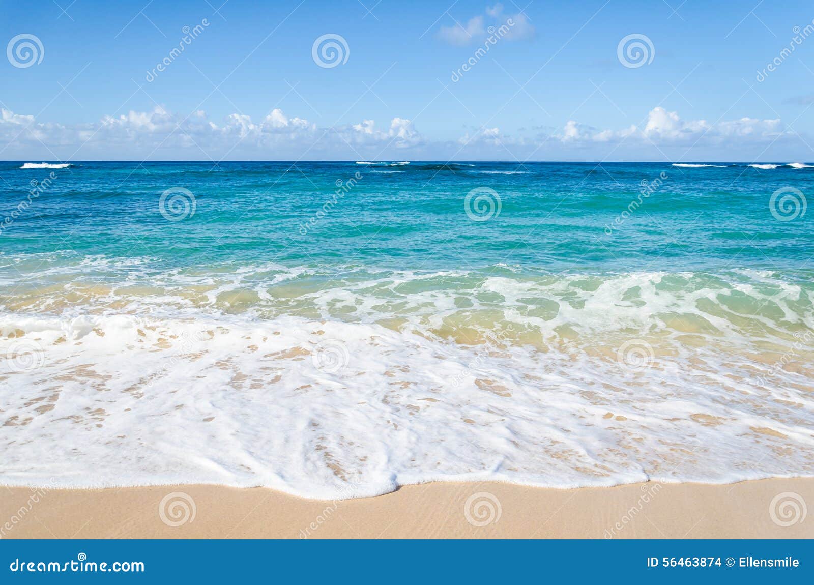 Ocean and Tropical Sandy Beach Background Stock Photo - Image of ...