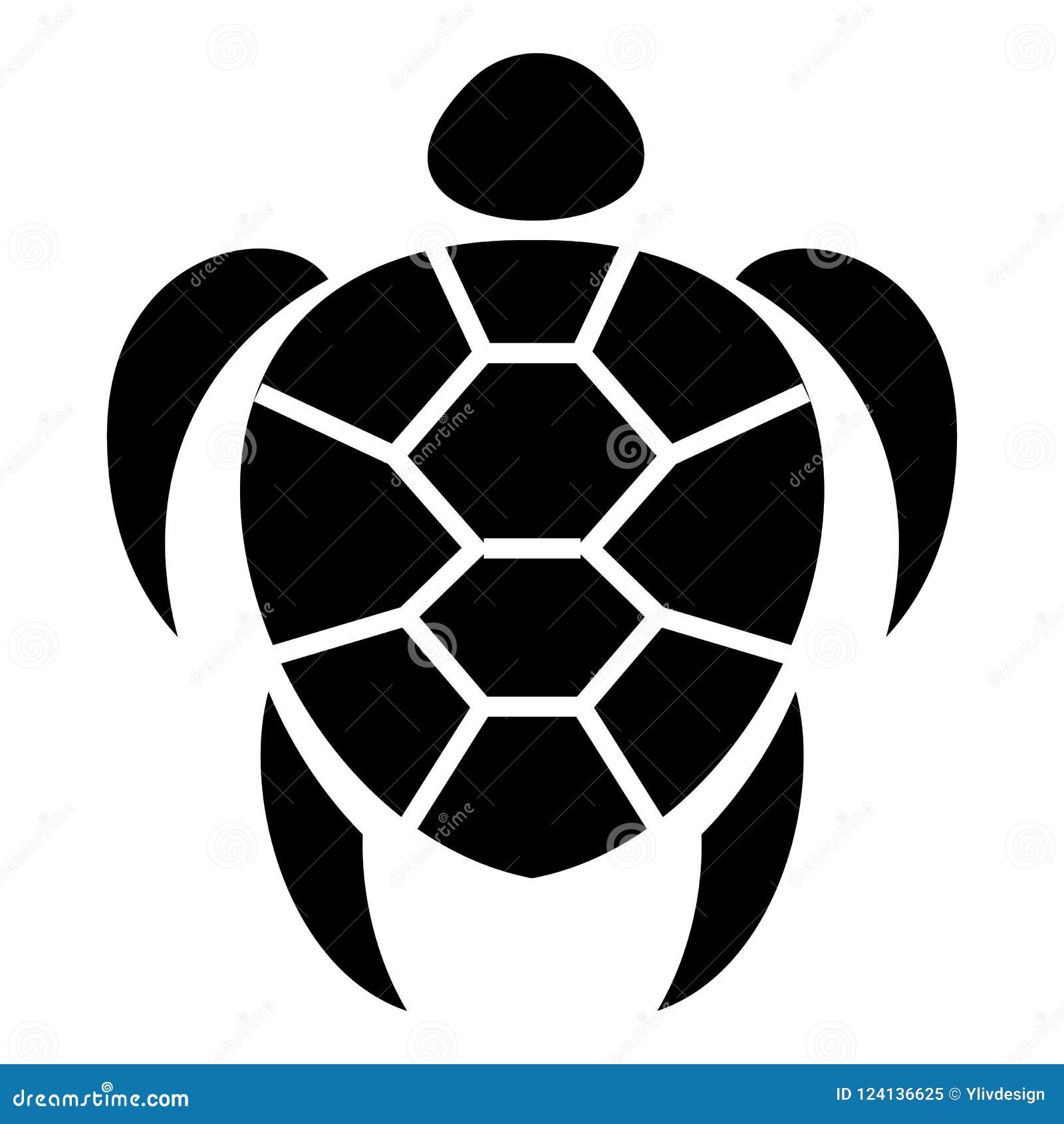 Ocean Sea Turtle Shells Vector Illustration | CartoonDealer.com #93223724