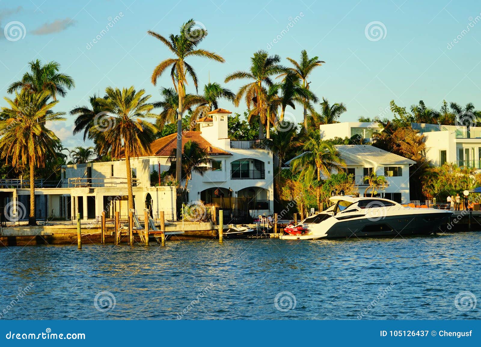 Ocean View Building at Sun Set Editorial Photography - Image of ...