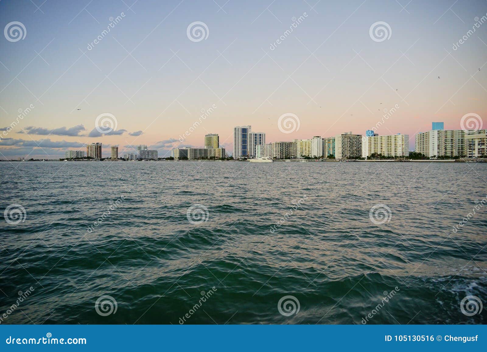 Ocean View Building at Sun Set Stock Photo - Image of beach, exterior ...