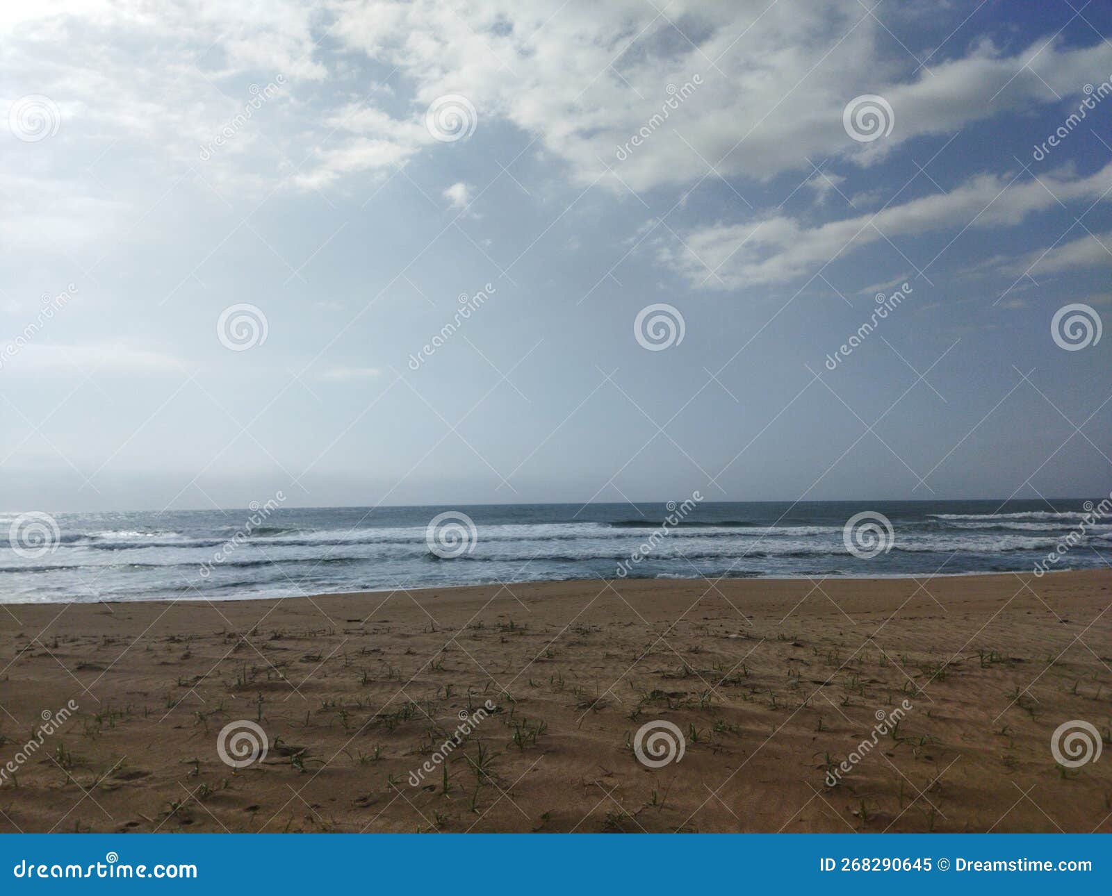 Beautiful ocean clear sky stock image. Image of shore - 268290645