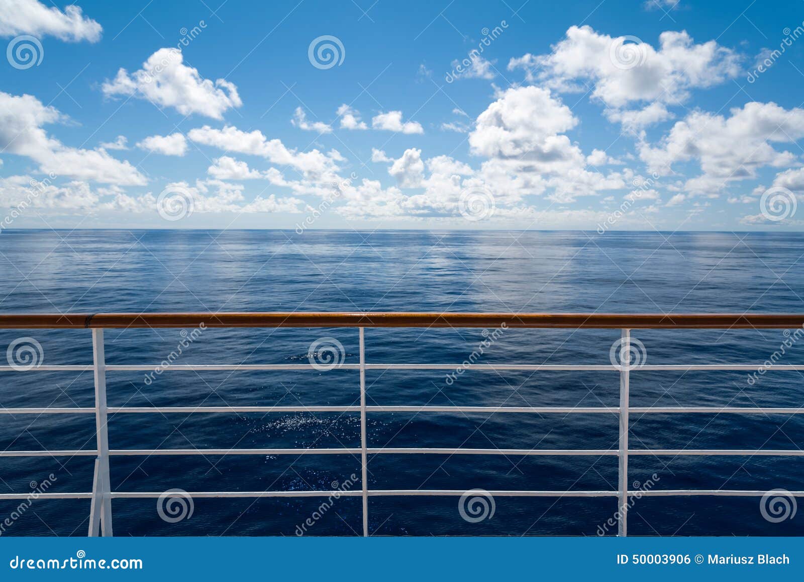 Ocean view stock photo. Image of deck, ocean, boat, background - 50003906