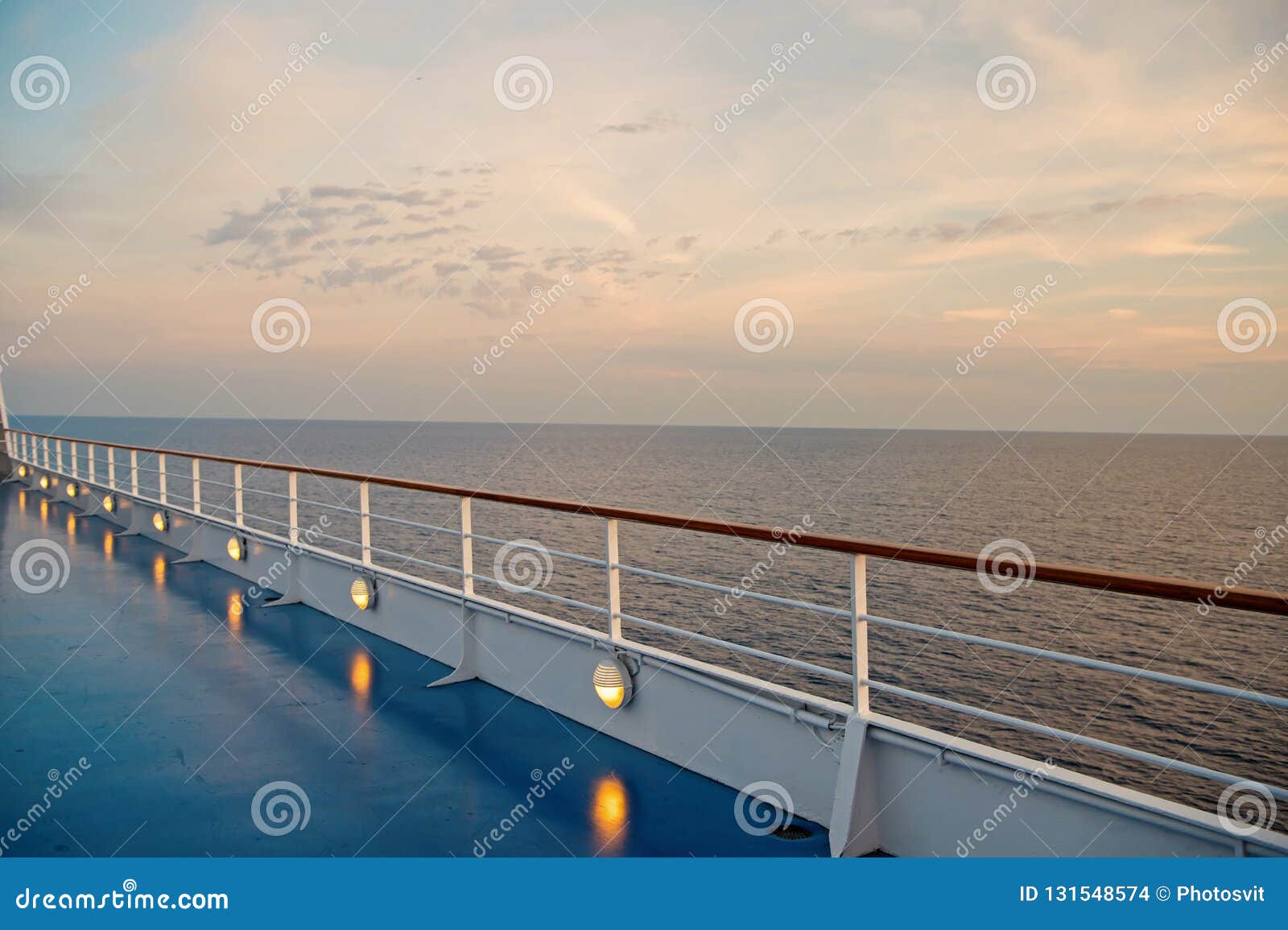 Ocean View from Cruise Ship Stock Photo - Image of reflection ...