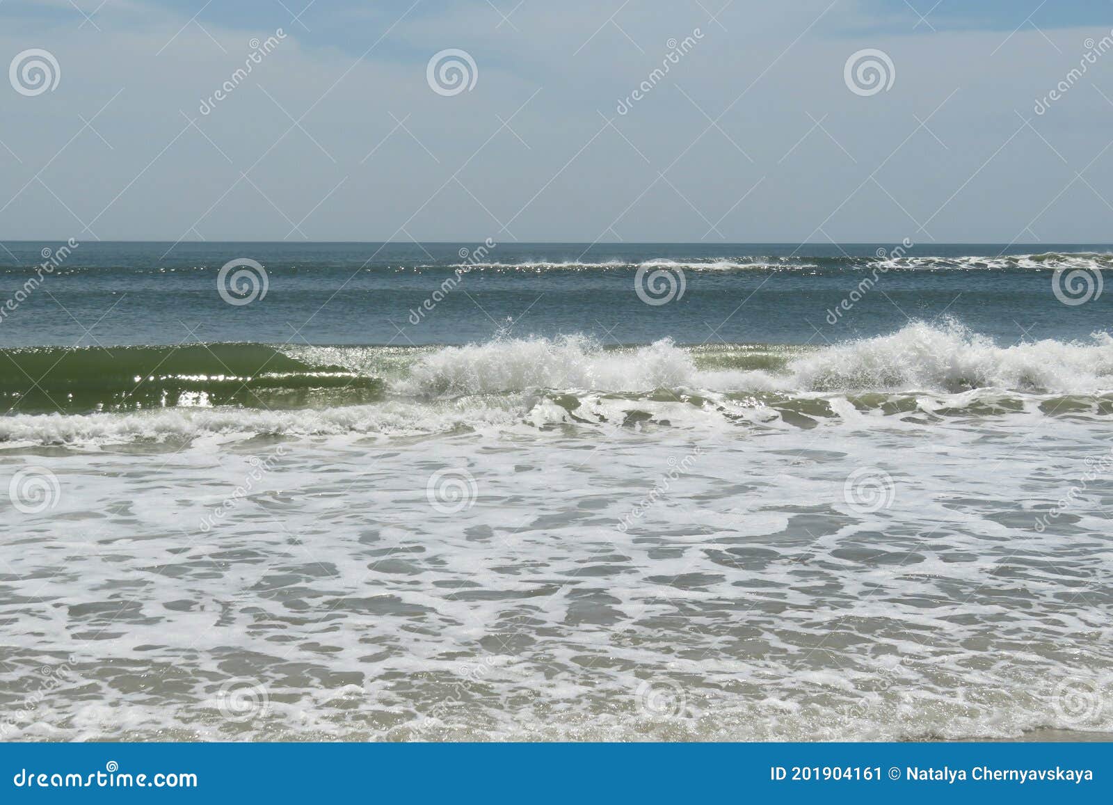 Ocean View on Florida Beach Stock Image - Image of summer, natural ...
