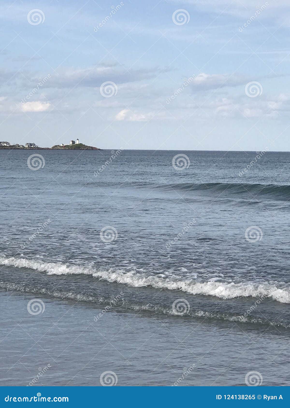 Ocean view of lighthouse stock image. Image of york - 124138265