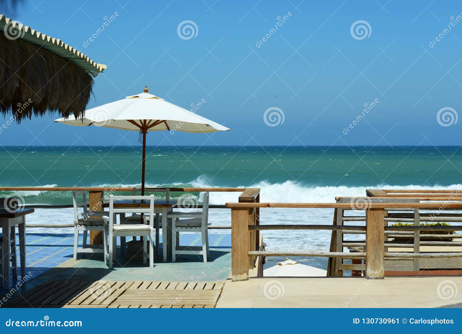 Ocean view in Macora, Peru stock image. Image of sand - 130730961