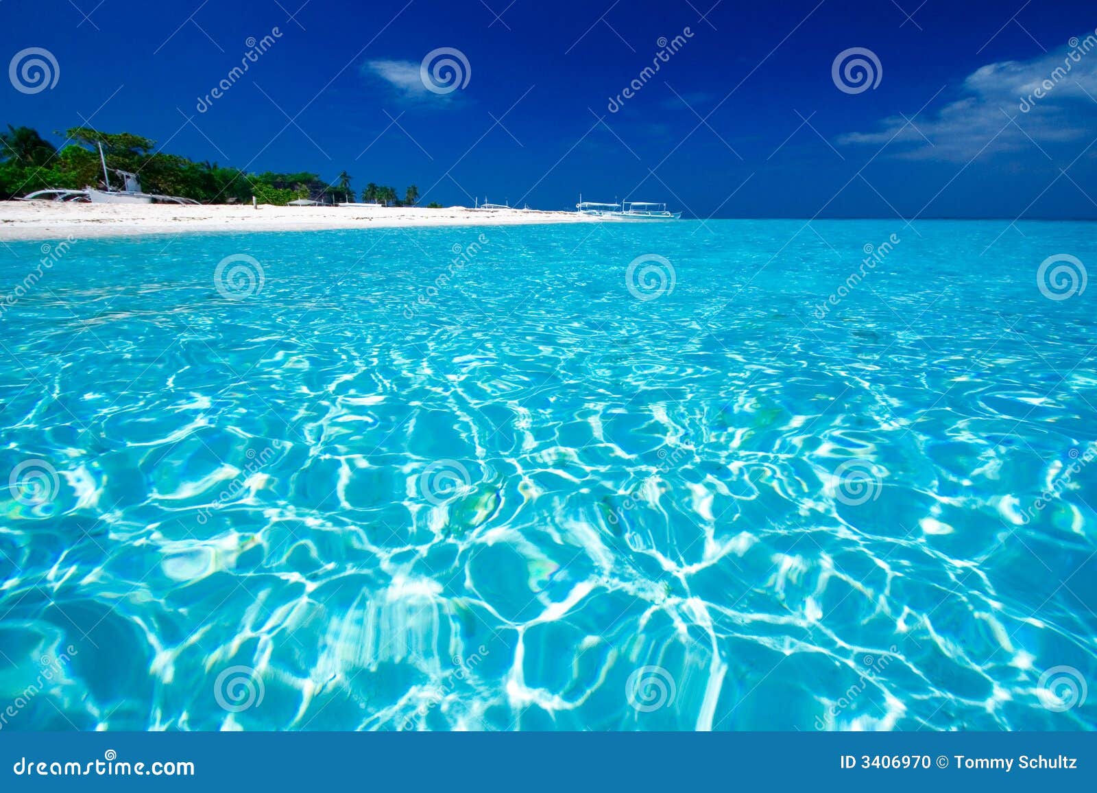Ocean View of Paradise Island Stock Photo - Image of coconut, holiday ...