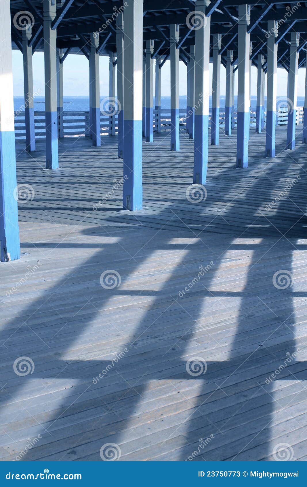 Ocean view from pier stock image. Image of water, geometry - 23750773