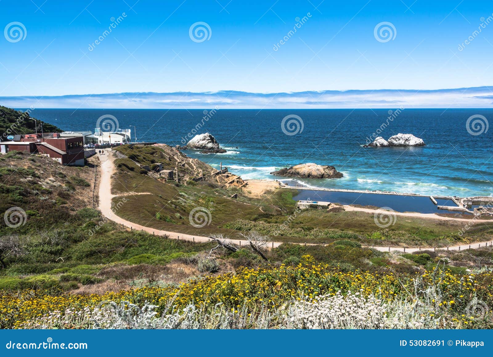 The Ocean View from Point Lobos, San Francisco Stock Image - Image of ...