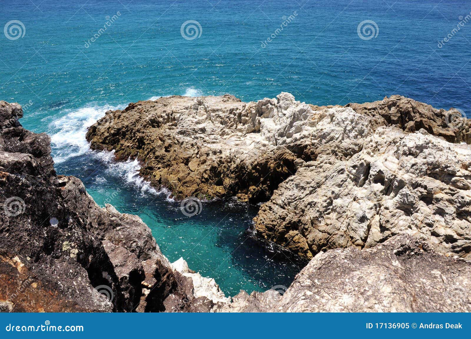 Ocean View with Rocky Coastline Stock Image - Image of coast, holiday ...