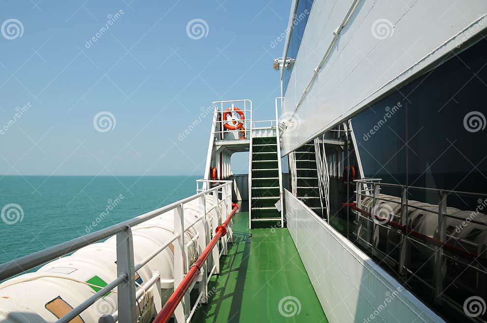 Ocean view from ship stock photo. Image of left, liner - 53475962