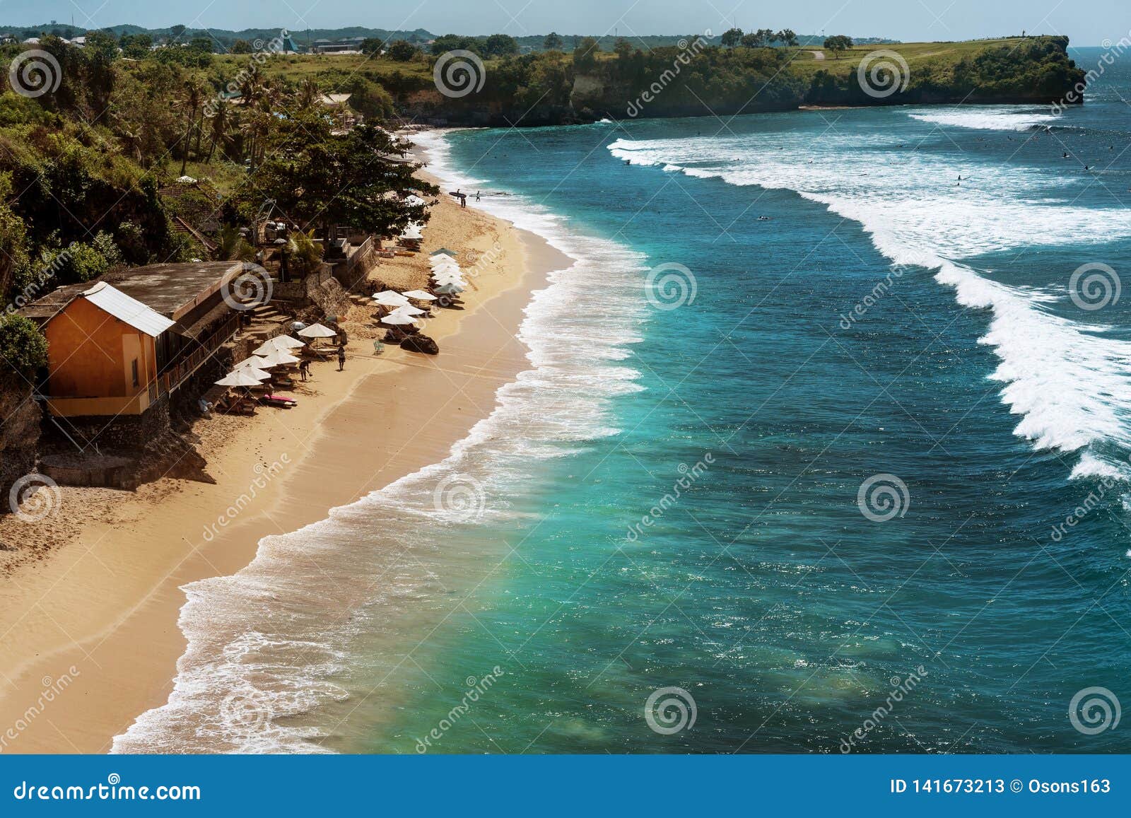 Ocean View at Sunset, Bali Island Stock Image - Image of sunlight ...