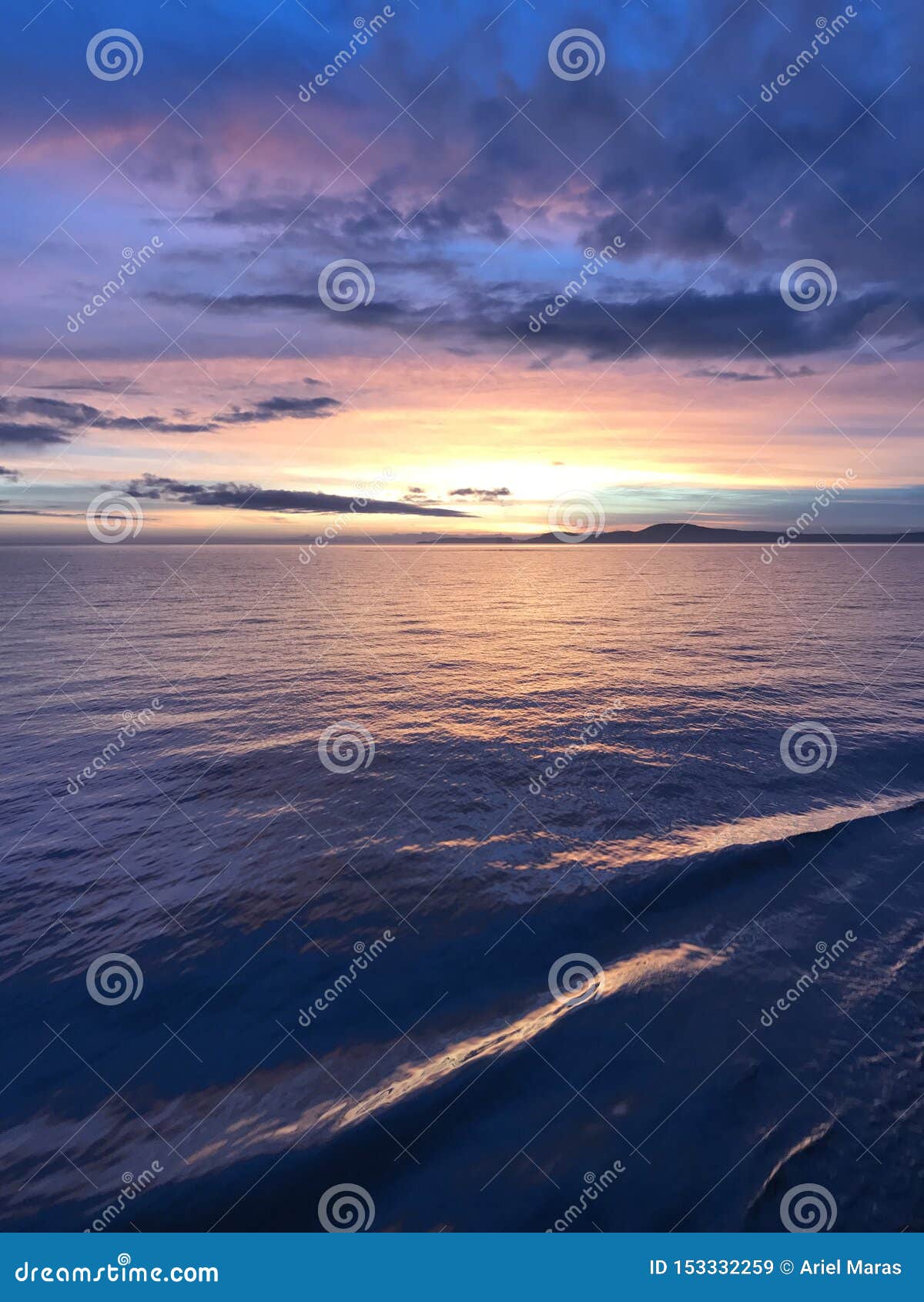 Ocean view at sunset stock image. Image of ocean, view - 153332259