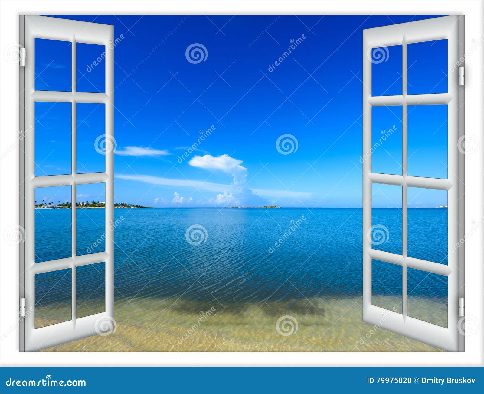 Ocean view window stock photo. Image of rest, islands - 79975020