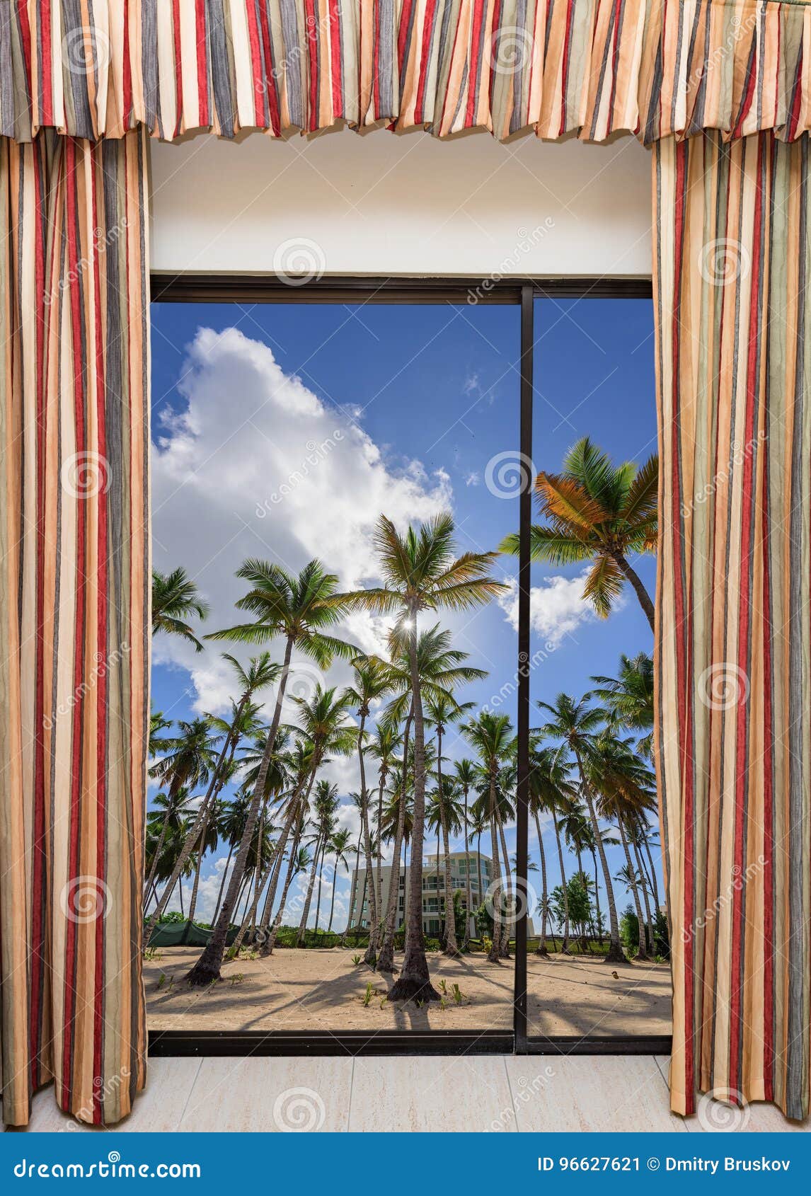 Ocean view window stock image. Image of overlooking, cyan - 96627621
