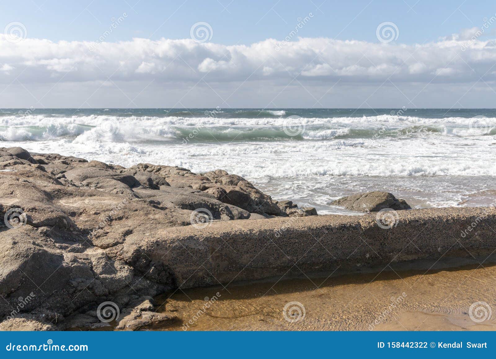 The Ocean on a Warm Summers Day Stock Photo - Image of sand, nature ...