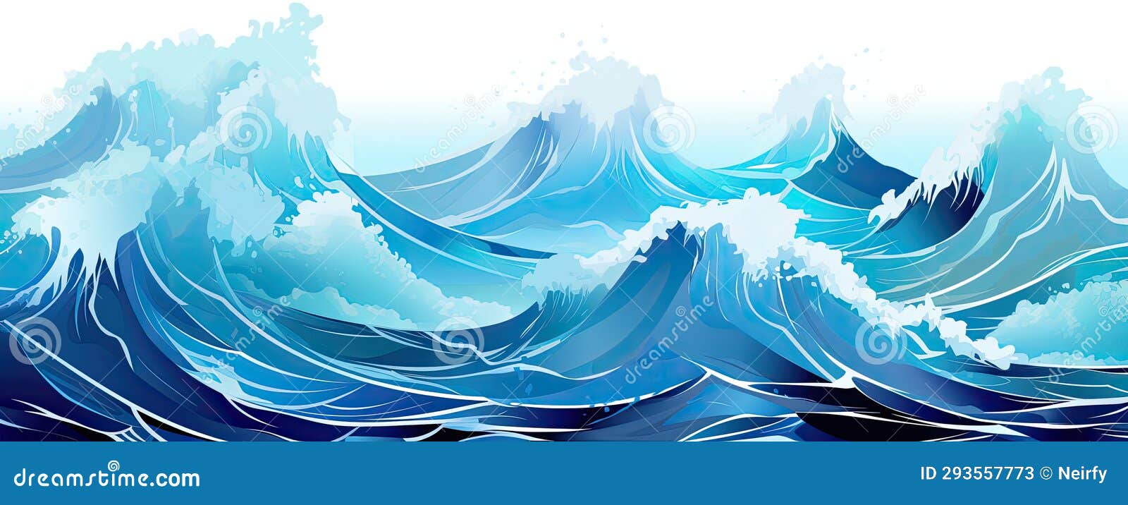 Ocean water illustration stock illustration. Illustration of curve ...