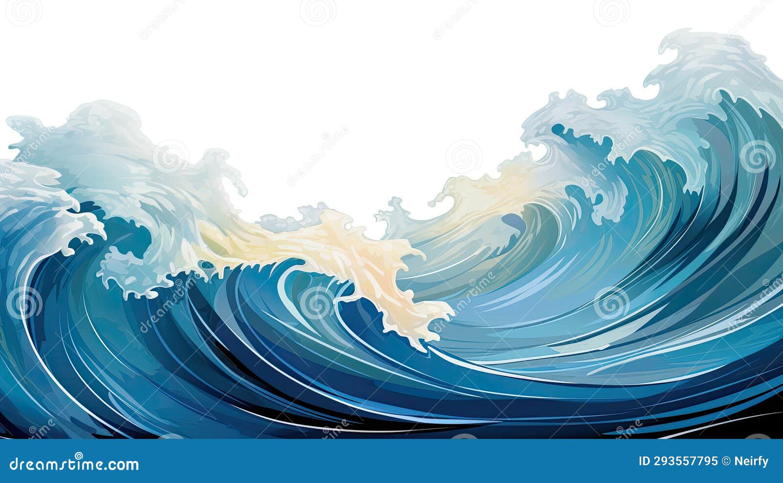 Ocean water illustration stock illustration. Illustration of ...