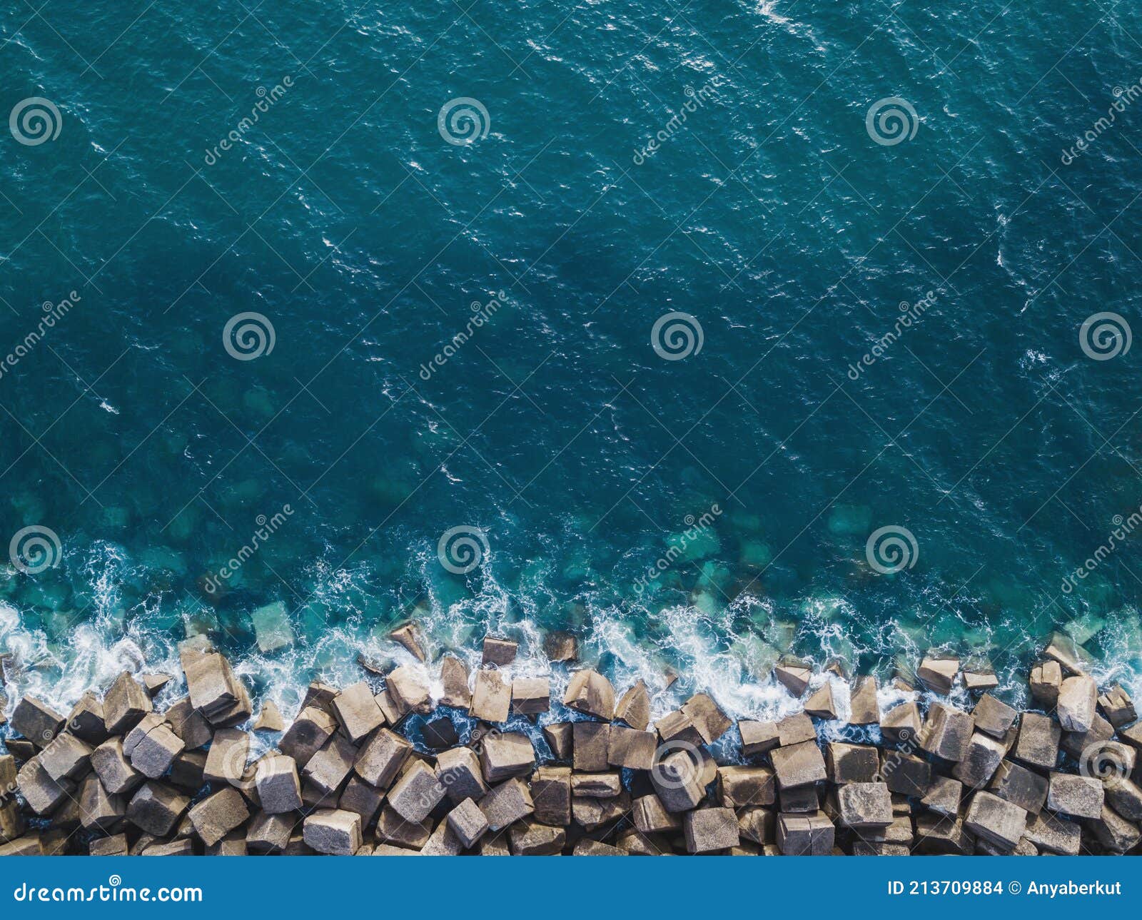 Ocean Water Surface Texture View from Above, Background Stock Photo ...