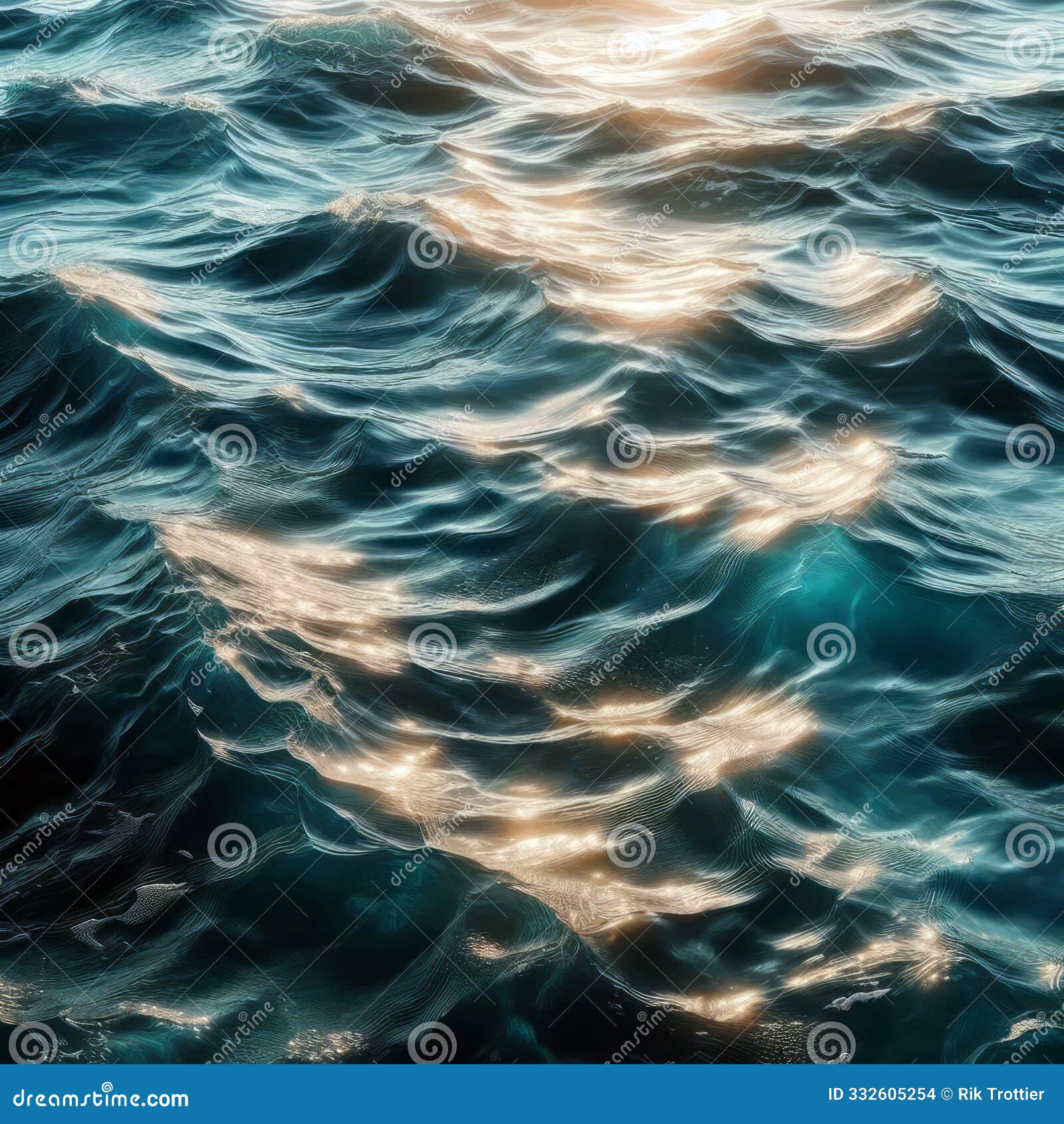 Ocean Water Texture from Above Stock Illustration - Illustration of ...