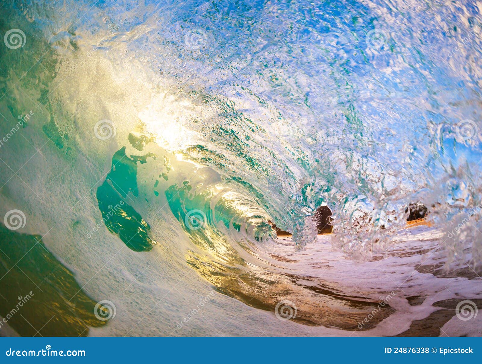 Ocean Wave stock photo. Image of nature, barrel, clear - 24876338