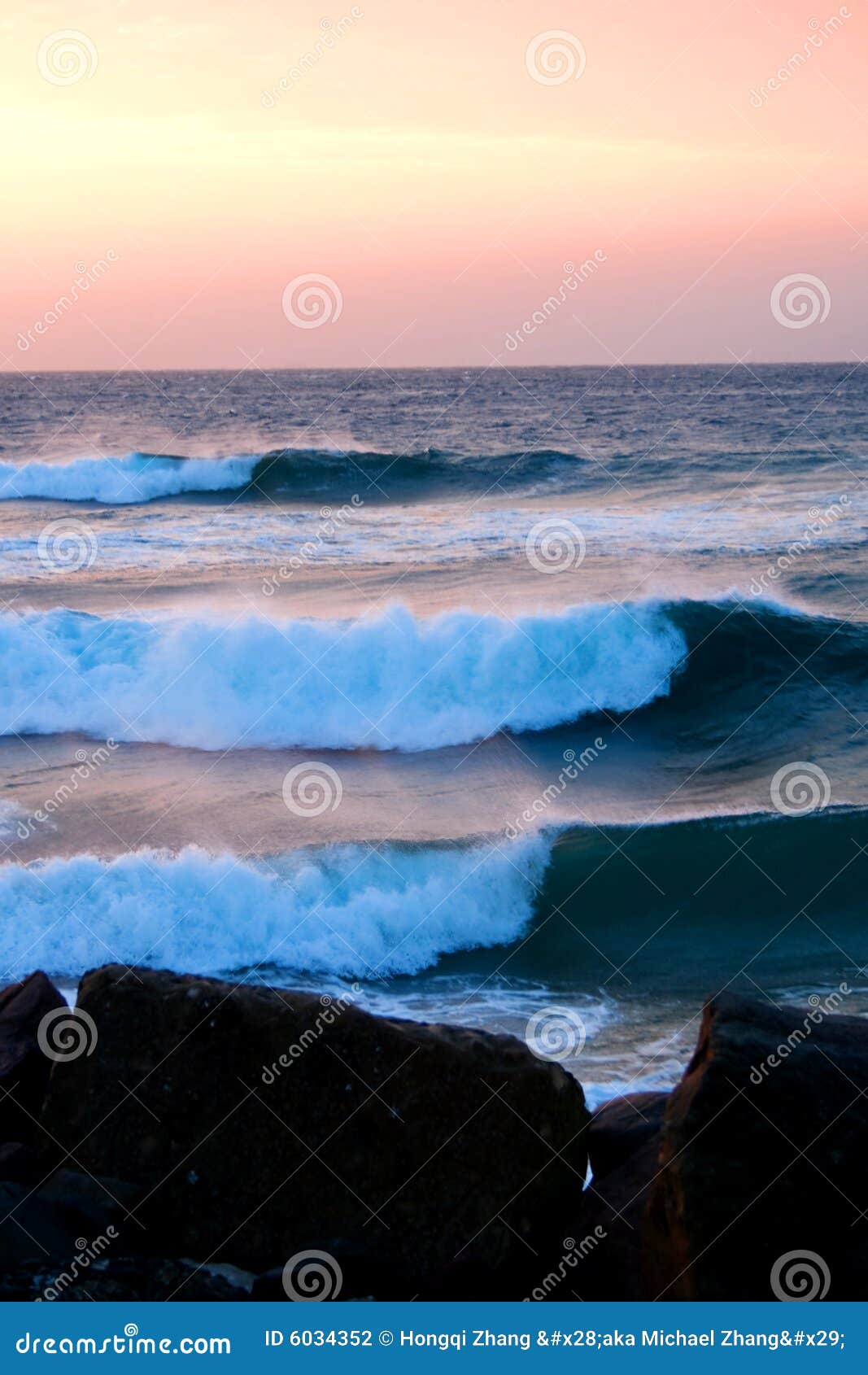 Ocean wave stock photo. Image of overcast, clouds, coast - 6034352