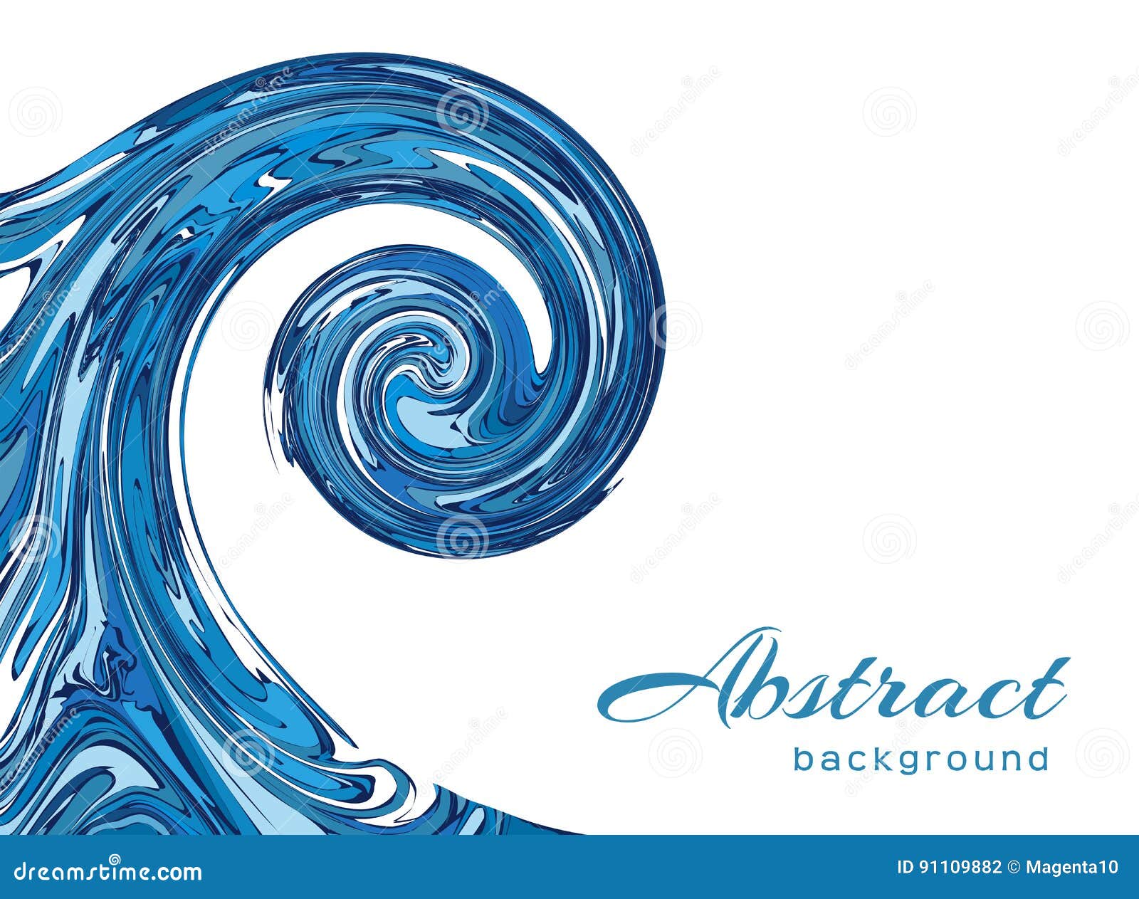 Ocean wave background stock vector. Illustration of page - 91109882