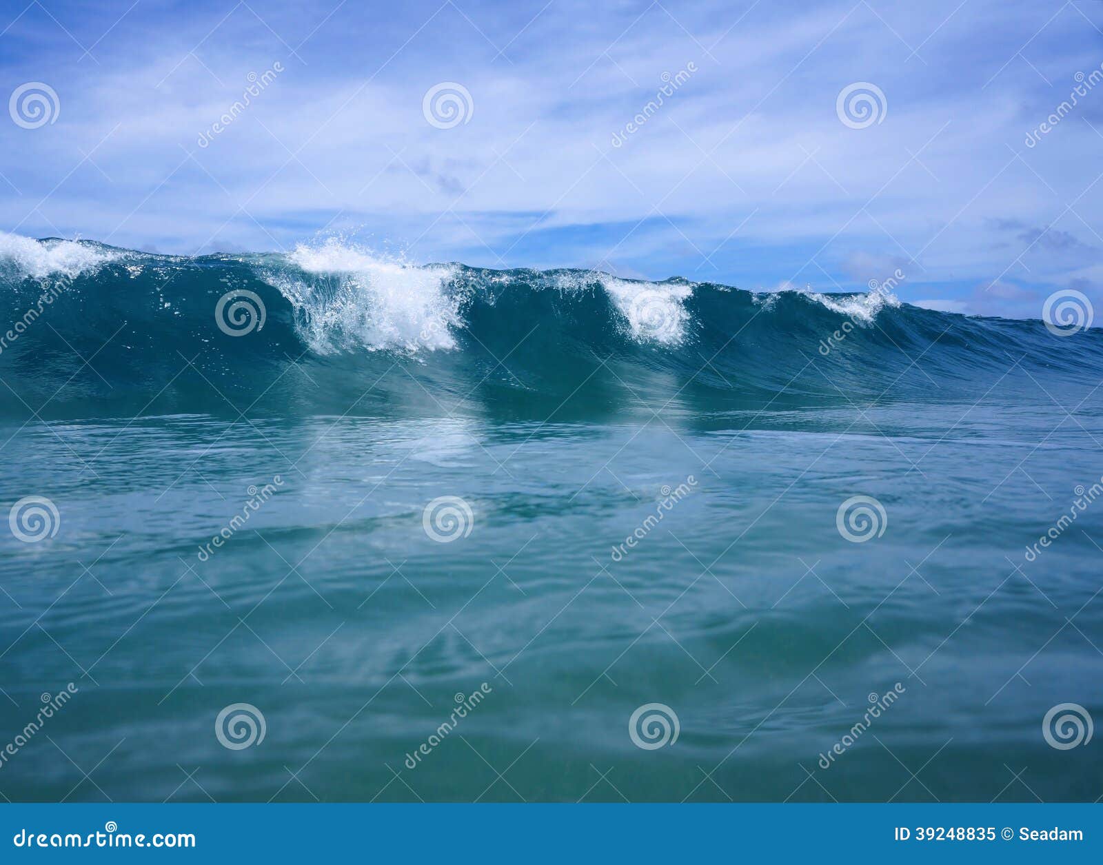 Ocean Wave Breaks from the Water Surface Stock Image - Image of america ...