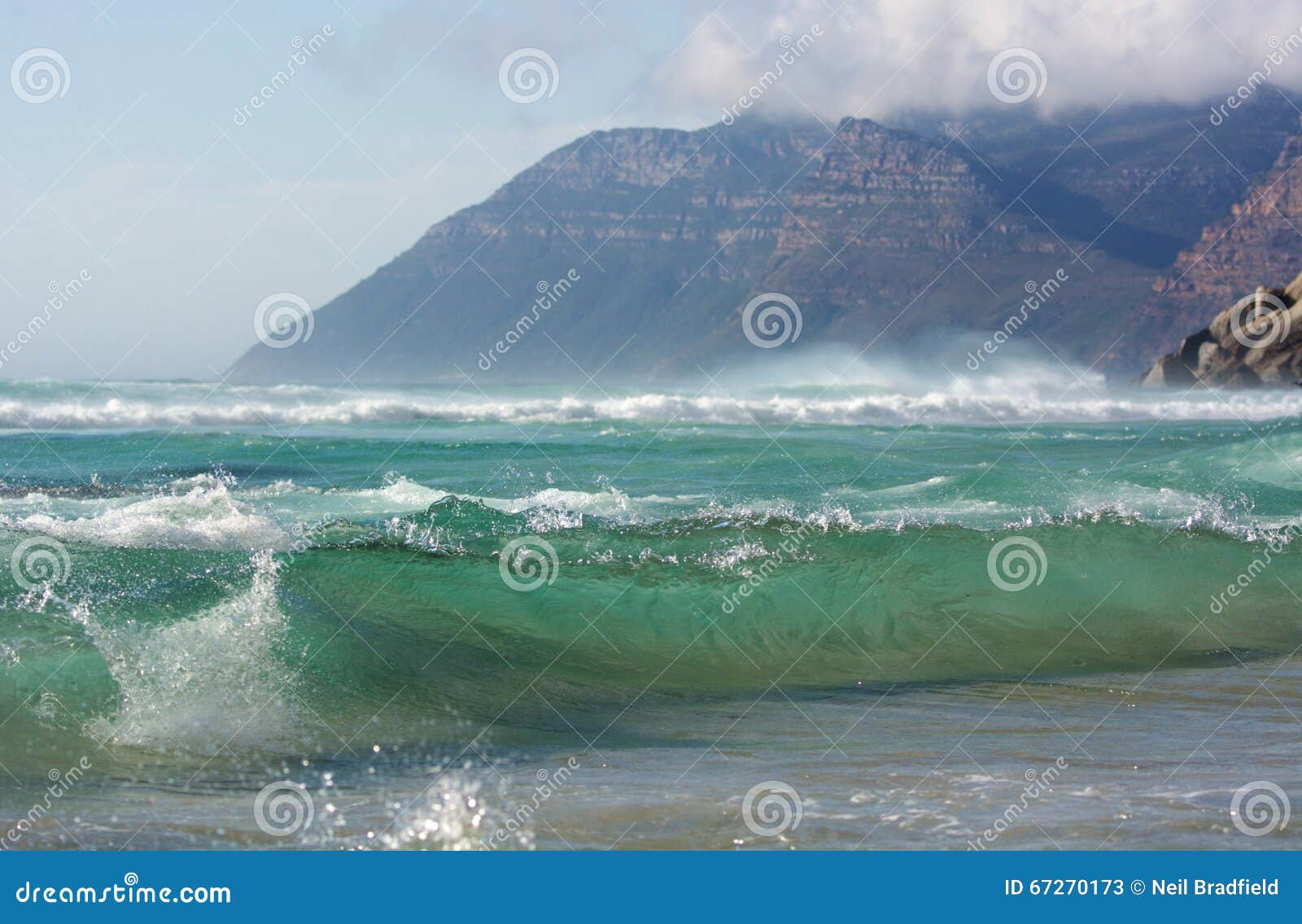 Ocean wave Cape Town stock image. Image of atlantic, town - 67270173
