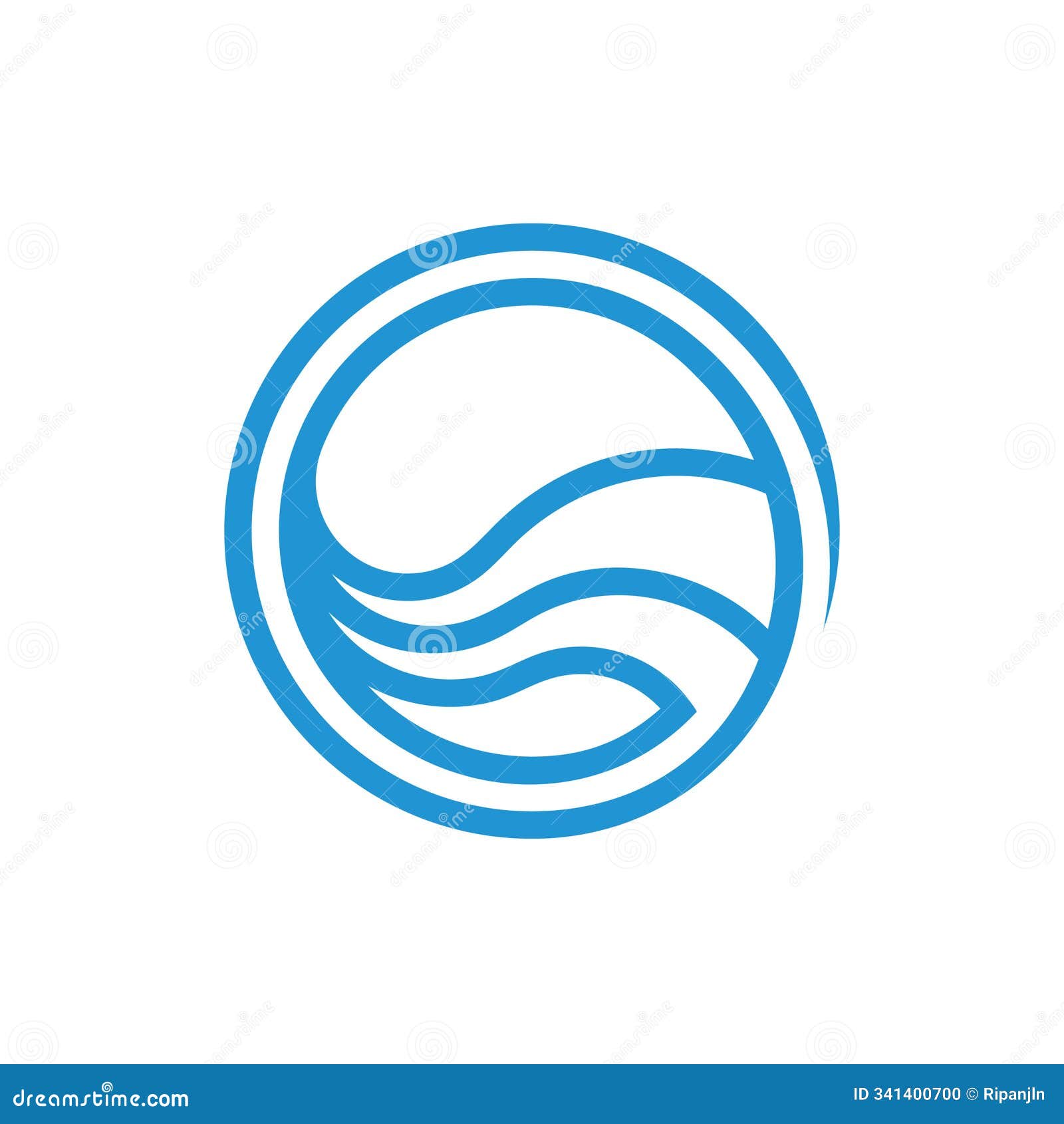 Ocean Wave Logo Design Inspiration Stock Illustration - Illustration of ...