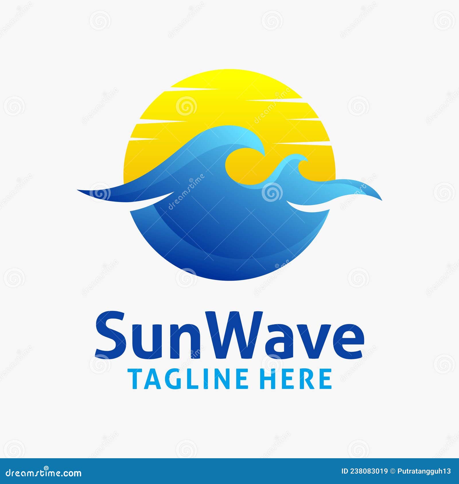 Ocean wave logo design stock vector. Illustration of inspiration ...