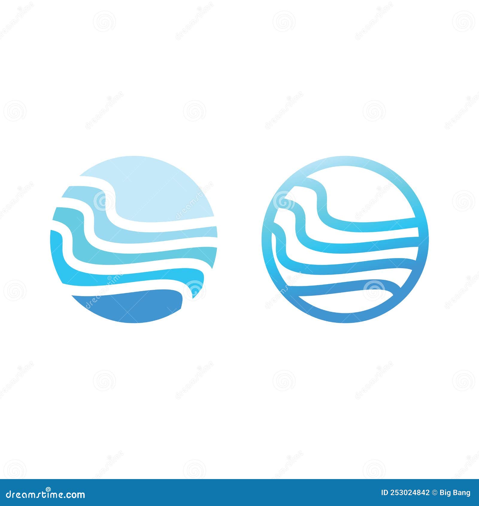 Ocean Wave Logo Template Vector, Ocean Simple and Modern Logo Design ...